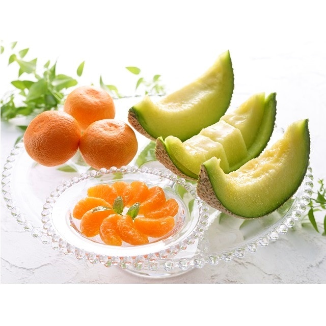 【熨斗あり】\予約品／【7月上旬発送】マスクメロンとハウスみかん メロン1玉、ハウスみかん10玉 送料無料【2024夏ギフト】:お取り寄せ ...