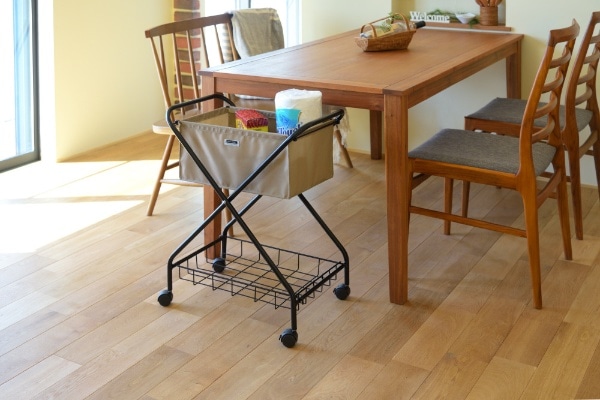 東谷 フォールディングバスケットワゴン(ベージュ/約W52.5×D35×H66cm) :4985155216468:コジマYahoo!店 - 通販 - Yahoo!ショッピング - キッチン家電