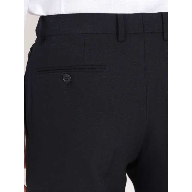 トラベスト/TRABEST スリムフィット ノータックスラックス ヘリンボンターコイズ【TAKA-Q】(73CM 71ターコイズ): トップ ...