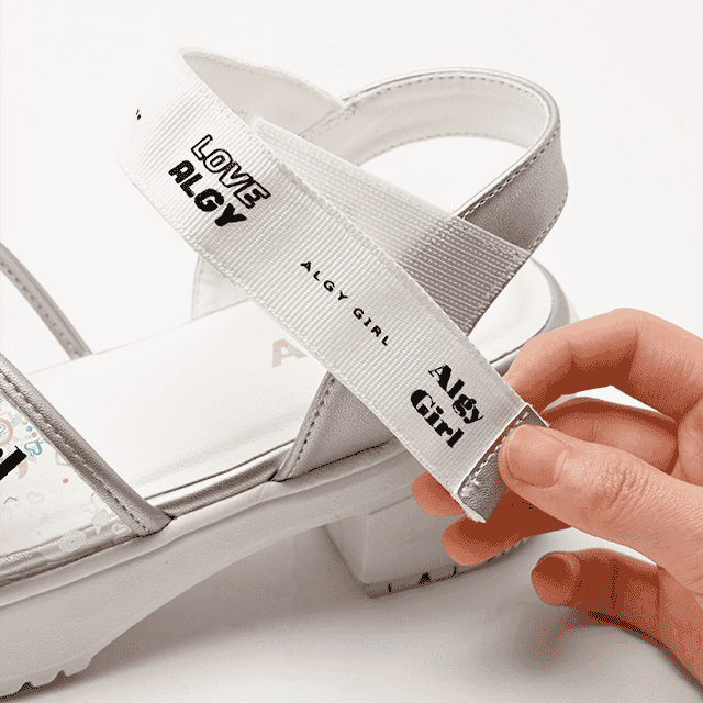 ALGYアルジー スパンコールサンダル ホワイト 3934(24cm ホワイト): FitPartner JRE MALL店｜JRE MALL