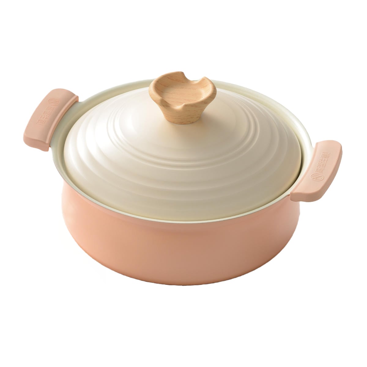 卓上鍋 18cm IH対応 軽いセラミック対応卓上鍋（ ガス火 IH ih 対応 ガス火対応 両手鍋 両手なべ 鍋 蓋付き ひとり鍋 セラミック加工 18センチ フタ付き アルミ製 おすすめ ...